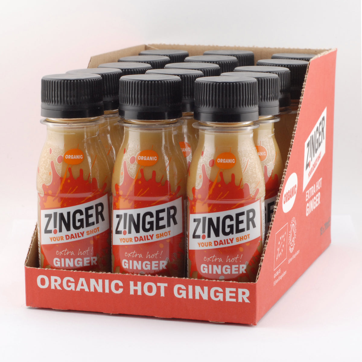 Organic Extra Hot Ginger Zinger Shot (15 x 70ml) – James White Drinks